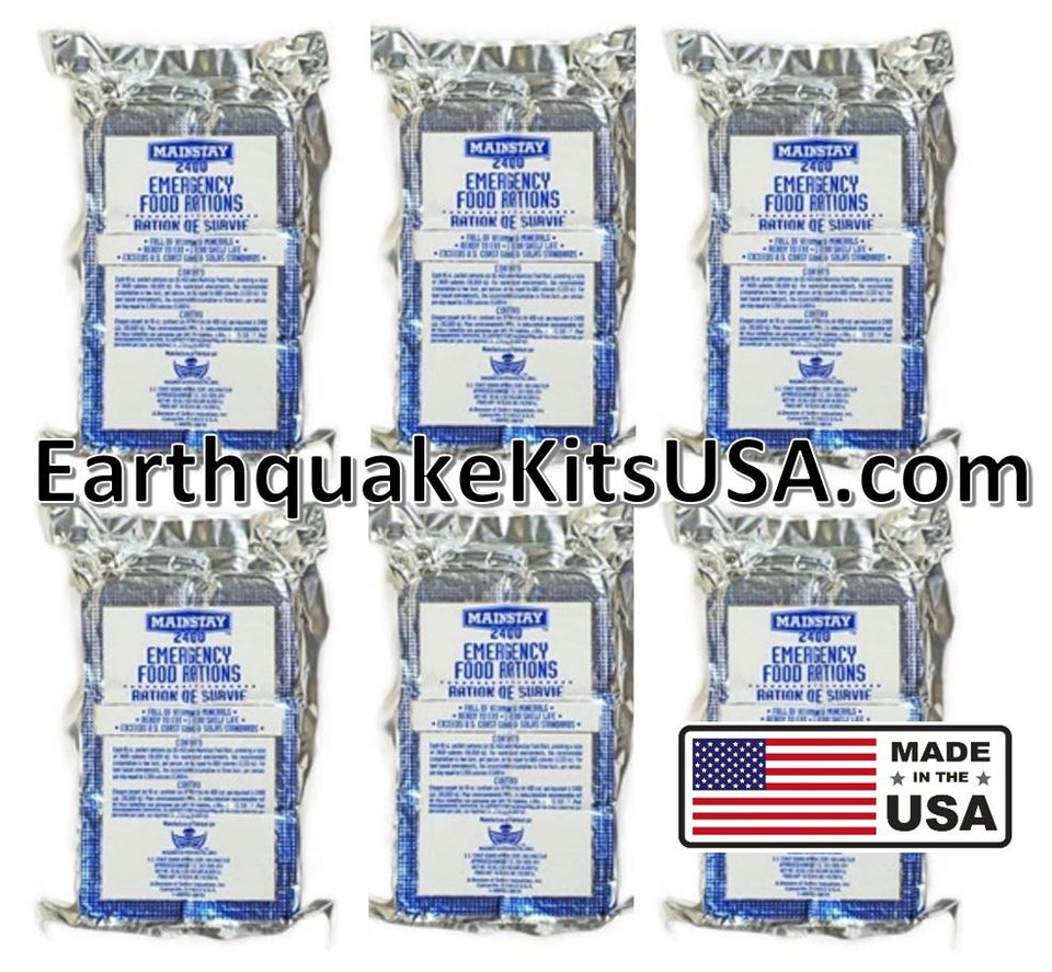 Mainstay Emergency Food 2400-cal Bars (Pack of 6) 12 Day Rations ...