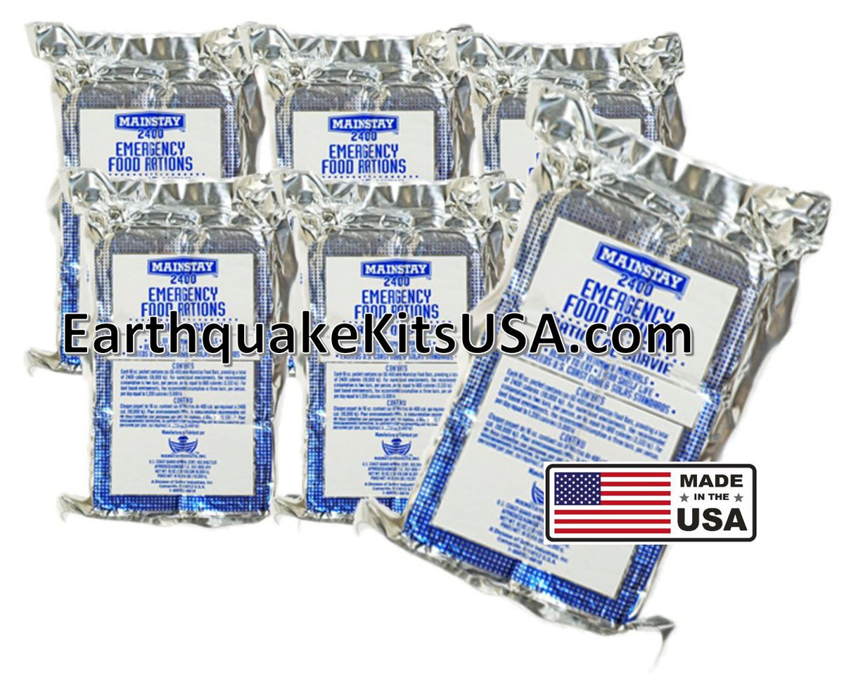 Mainstay Emergency Food 2400-cal Bars (Pack of 6) 12 Day Rations ...